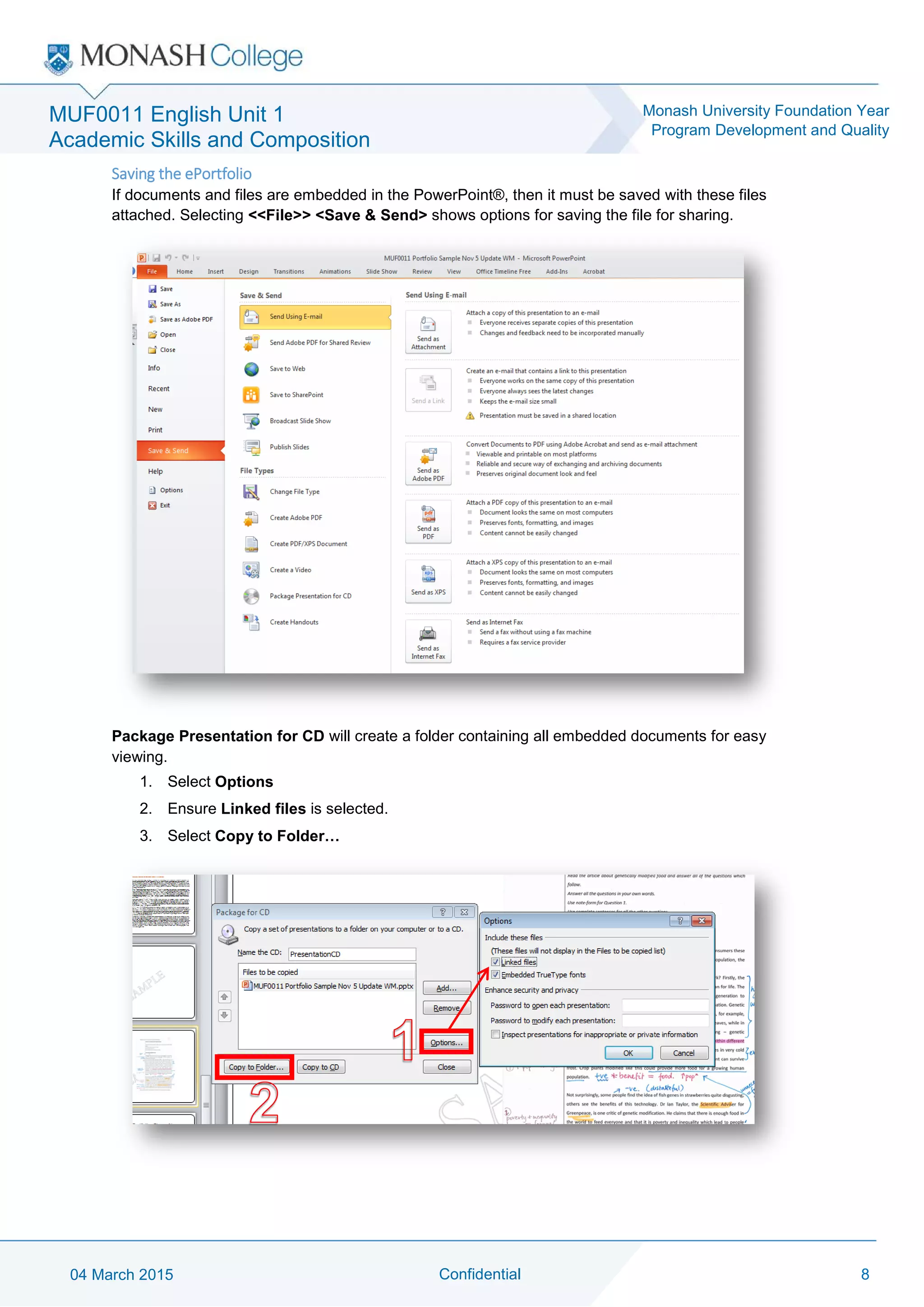 Creating an eportfolio using Microsoft Powerpoint - Rosie Mackay | PDF