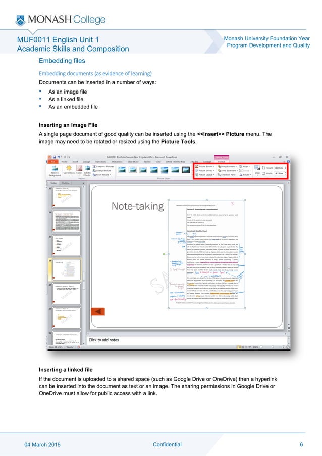 Creating an eportfolio using Microsoft Powerpoint - Rosie Mackay | PDF ...