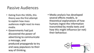 Media audiences powerpoint | PPTX