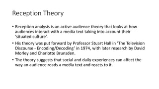 Media audiences powerpoint | PPTX