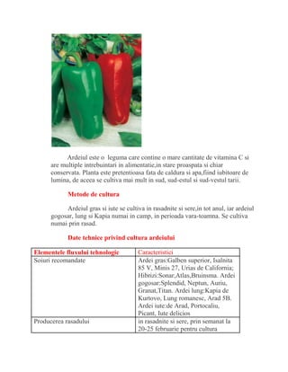 Rosii ardei vinete | PDF