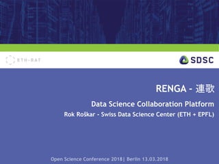Renga: a collaborative data science platform | PPT
