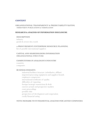 Research Journal Dossier Example: Rosneft | For educational use only | PDF