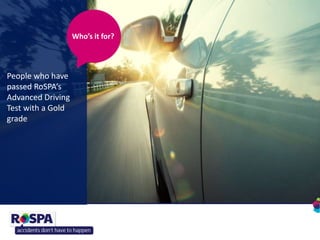 Level 4 Award in Advanced Behavioural Driver Training (Diploma) | PPTX