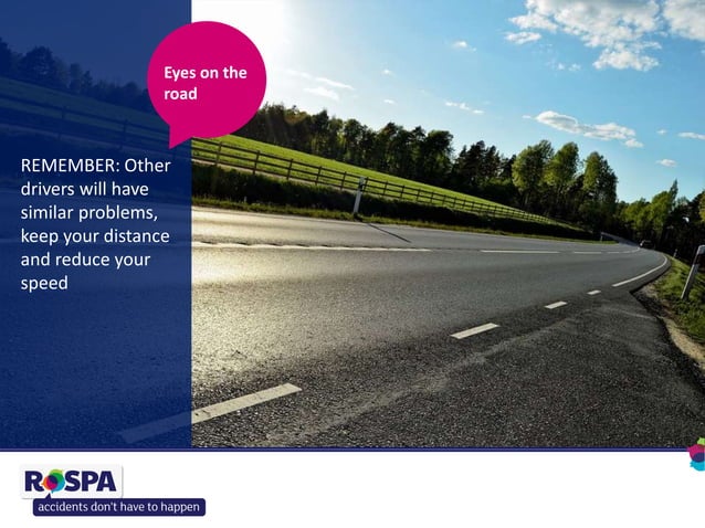RoSPA Summer Driving Tips | PPTX | Auto Safety | Automotive
