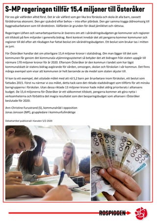 Rospiggen nr.1 2020 | PDF | Political Issues & policy | Politics