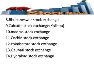 STOCK MARKET,SEBI | PPTX