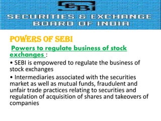 STOCK MARKET,SEBI | PPT