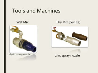 shotcreting and guniting ppt | PPTX