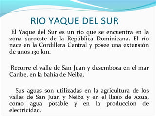 Ríos principales de la República Dominicana | PPT