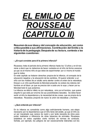 Rosseau, el emilio | DOCX