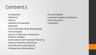 Resective osseous surgery In perio sem.pptx