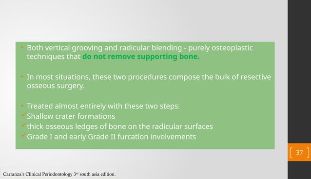 Resective osseous surgery In perio sem.pptx | Bone and Joint Conditions ...