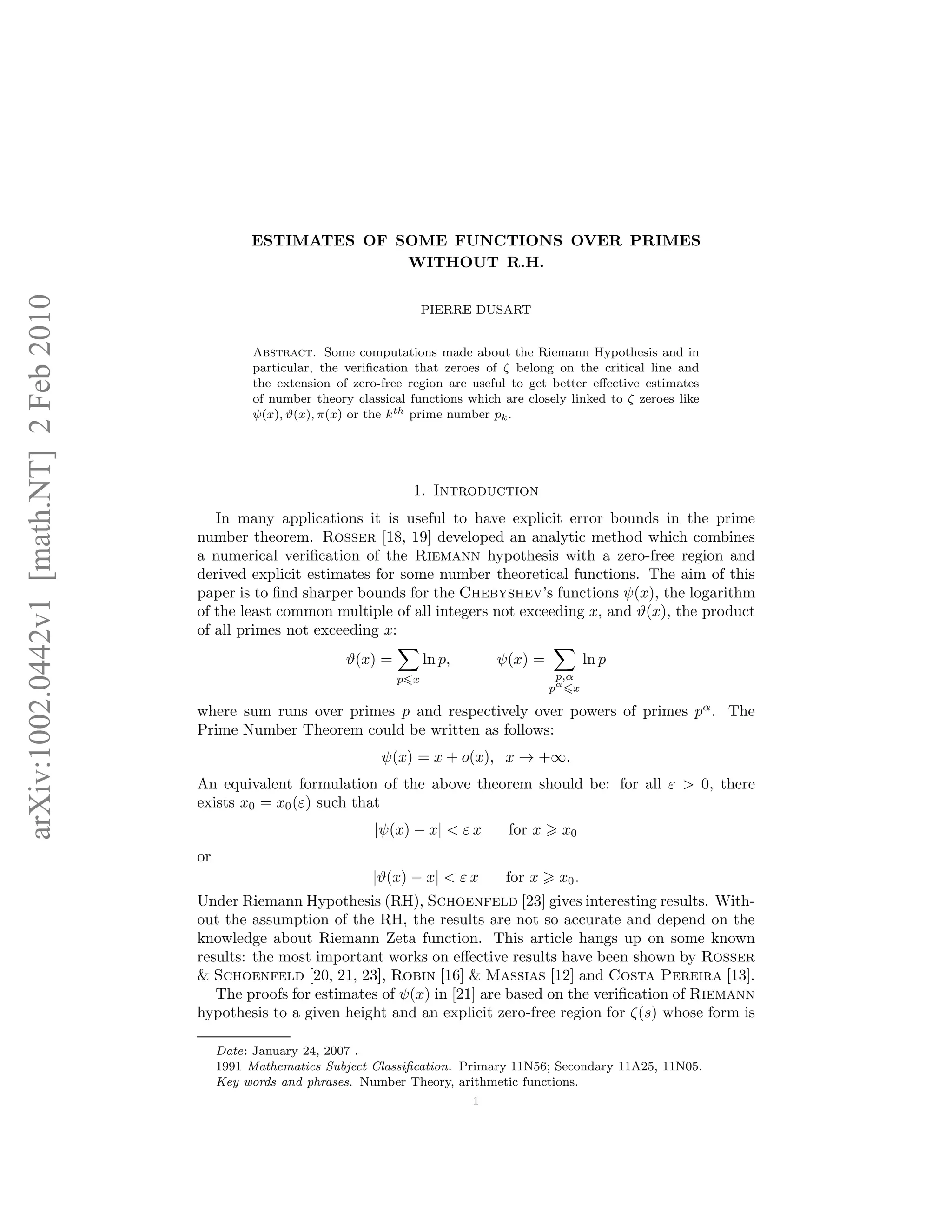 Rosser's theorem | PDF