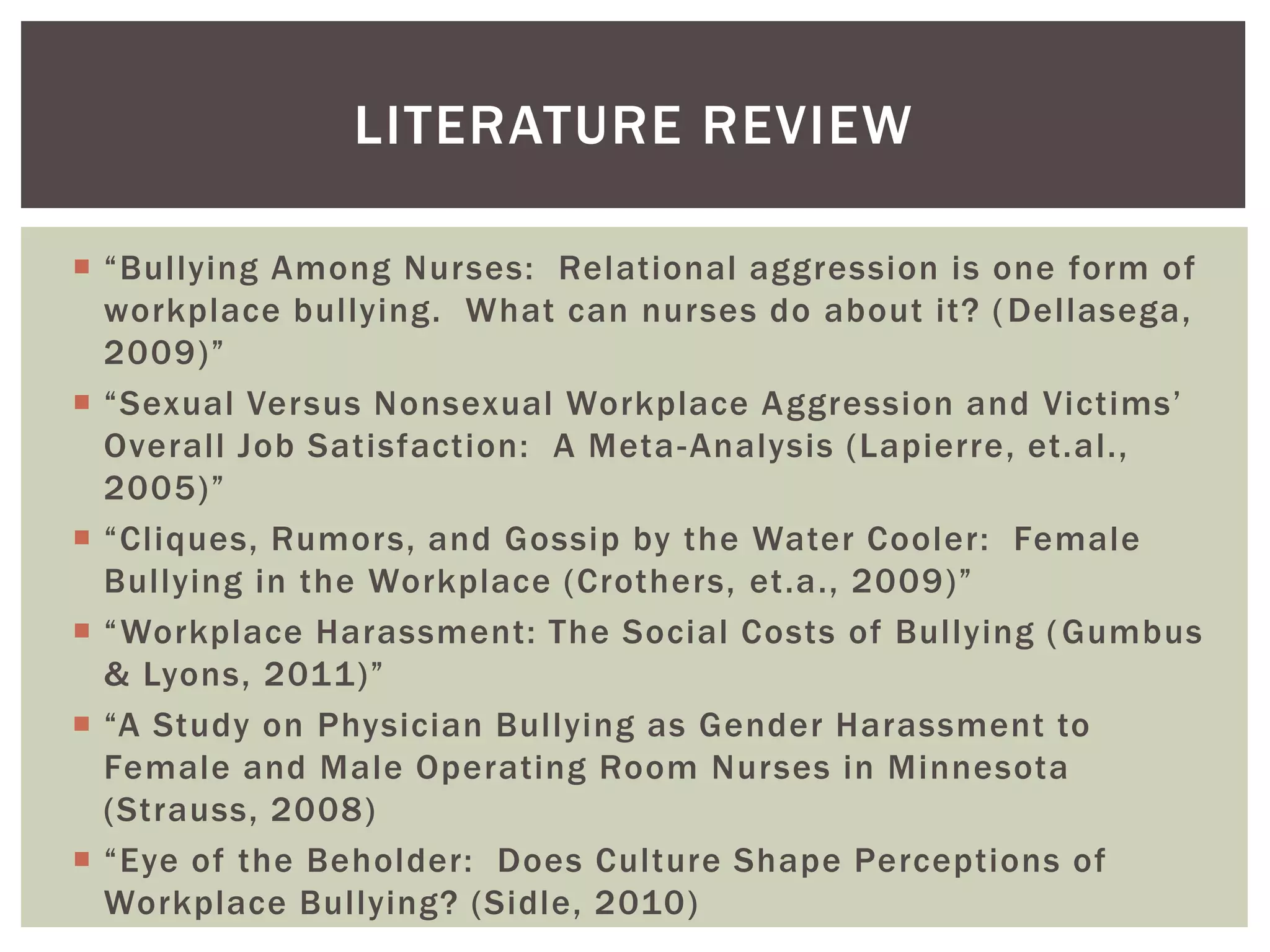 Relational Aggression in the Workplace | PPTX