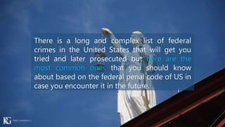 13 Major Federal Crimes in USA | PPTX