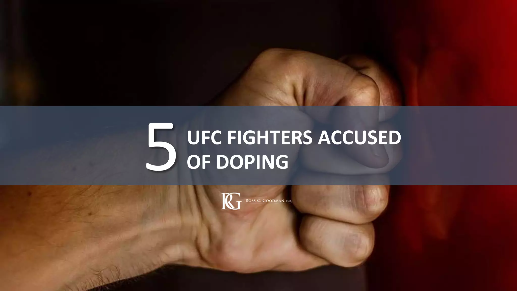 5 UFC Fighters Accused of Doping | PPTX