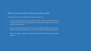 Commercial DUI in Nevada | PPT