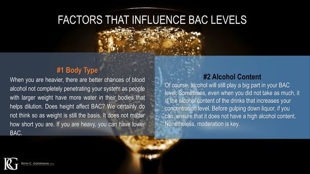 Factors that Influence Blood Alcohol Concentration Levels | PPTX