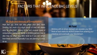 Factors that Influence Blood Alcohol Concentration Levels | PPTX