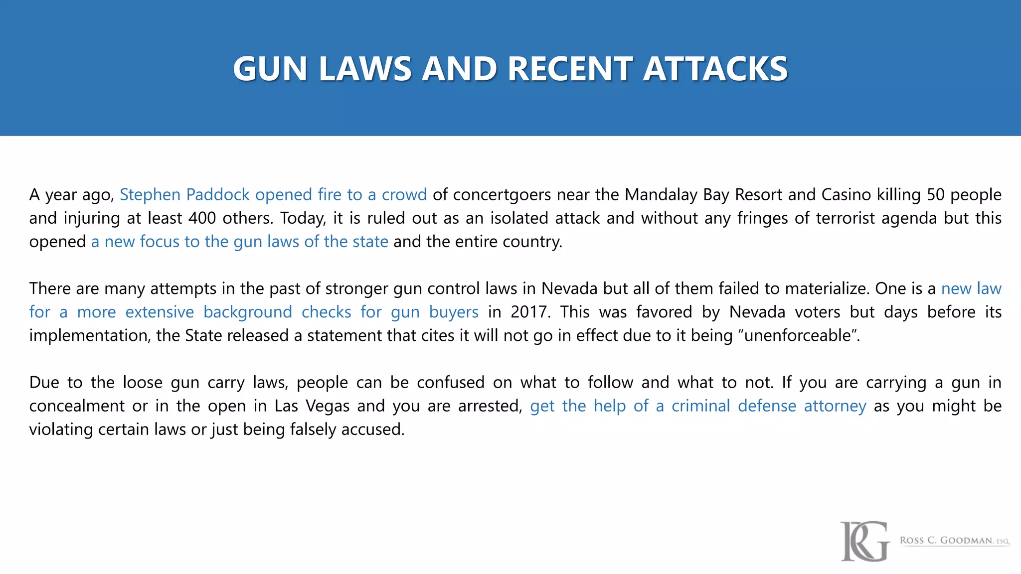 Las Vegas Open Carry and Concealed Carry Gun Laws | PPT