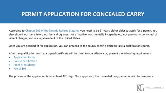 Las Vegas Open Carry and Concealed Carry Gun Laws | PPT