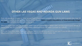Las Vegas Open Carry and Concealed Carry Gun Laws | PPT