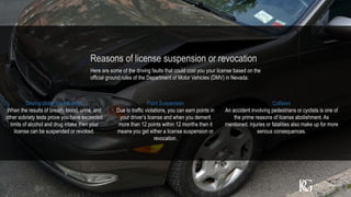 Revocation of License vs. Suspension of License | PPTX