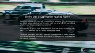 Revocation of License vs. Suspension of License | PPTX