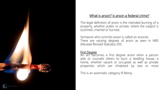 US Federal Arson Laws | PPT