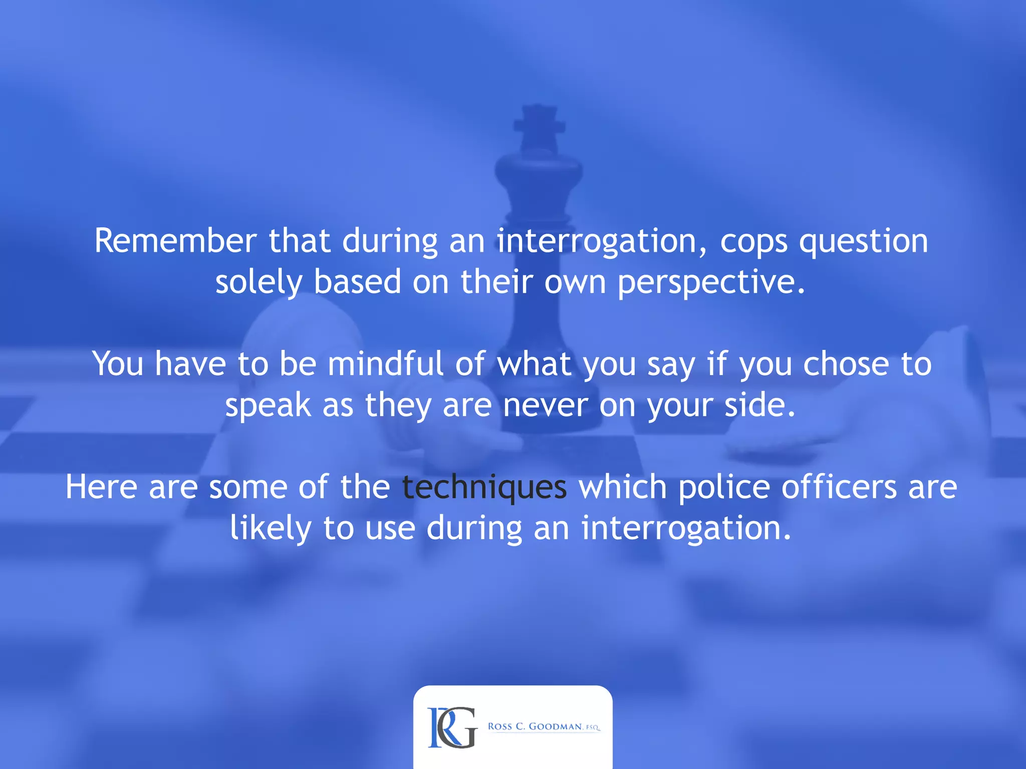 A Guide to Handling Police Interrogations | PPT