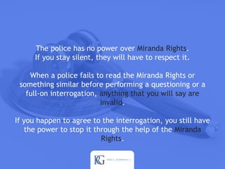 A Guide to Handling Police Interrogations | PPT