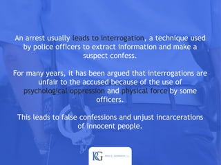 A Guide to Handling Police Interrogations | PPT