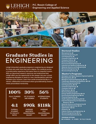 Lehigh University Eng. Programs for Thailand | PDF