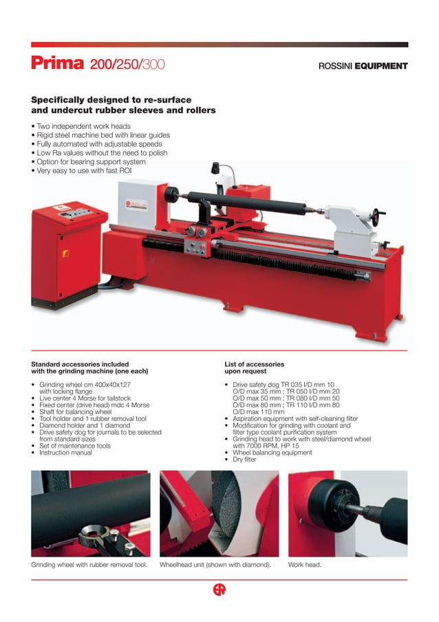Rossini Equipment | PDF