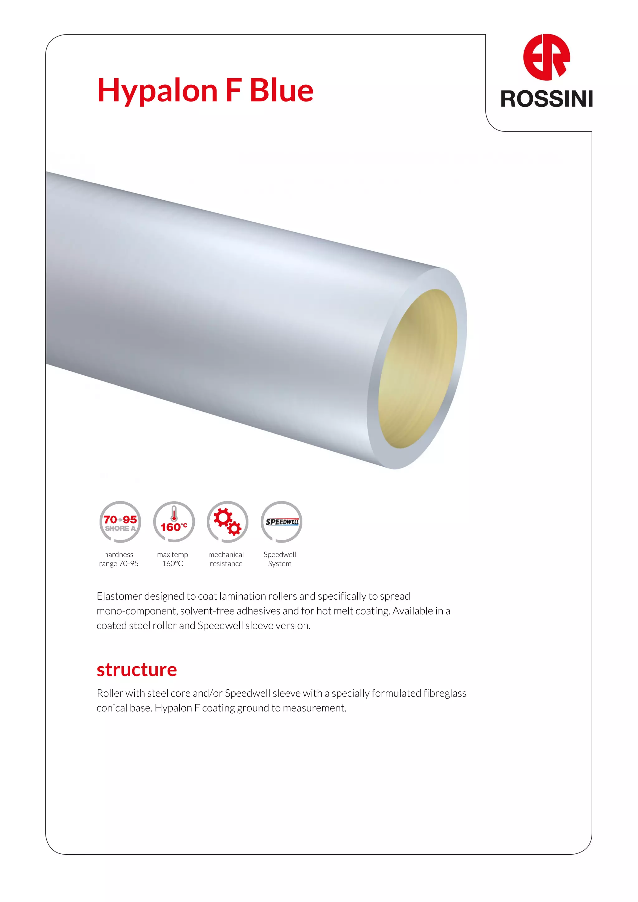 Rossini hypalon sleeve for mono component | PDF