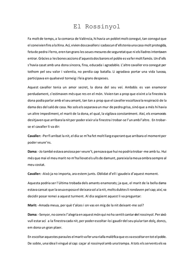 Rossinyol | PDF