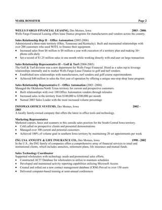 Rossiter,Mark - Resume | DOC