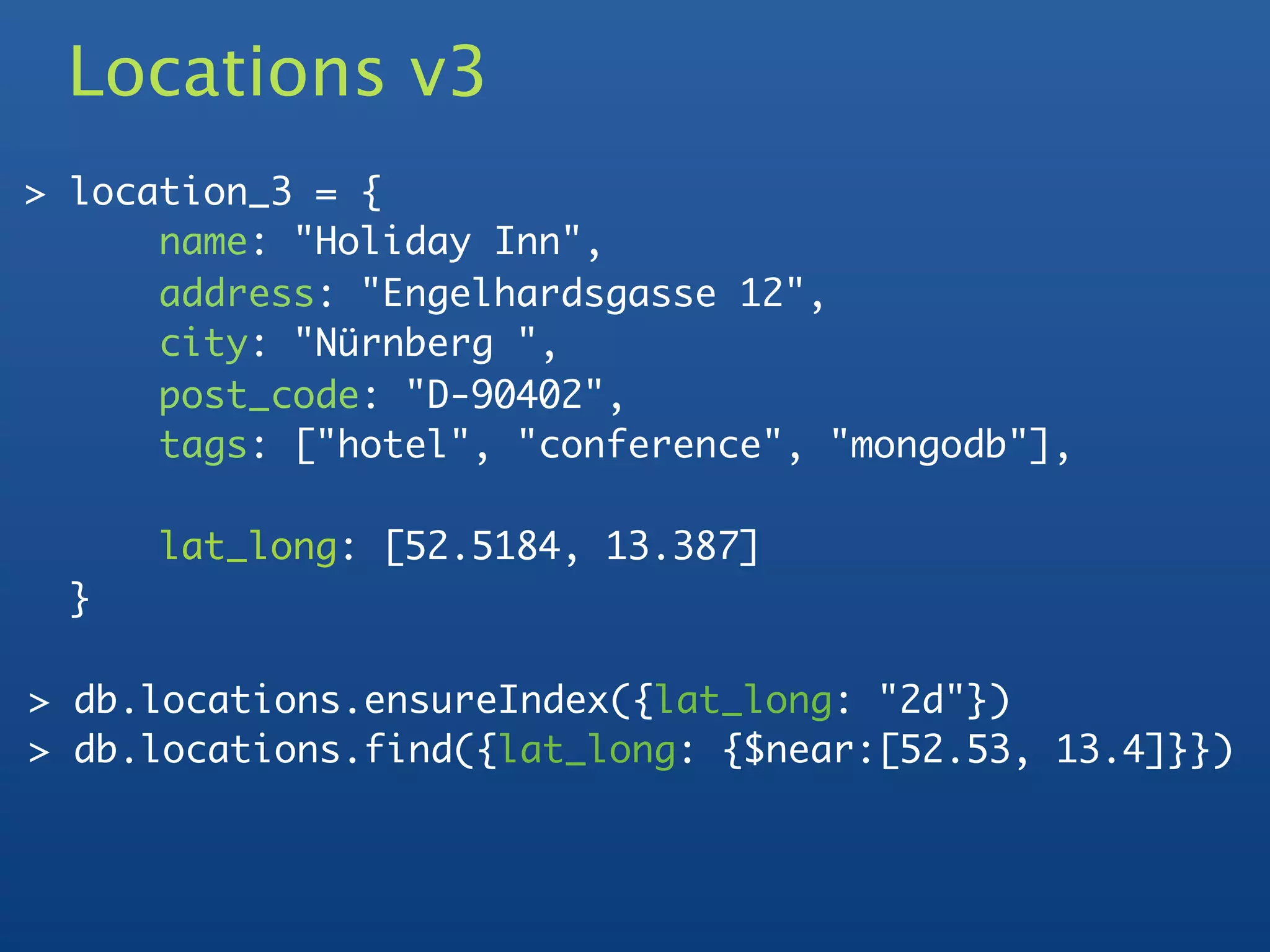 OSDC 2012 | Building a first application on MongoDB by Ross Lawley | PPT