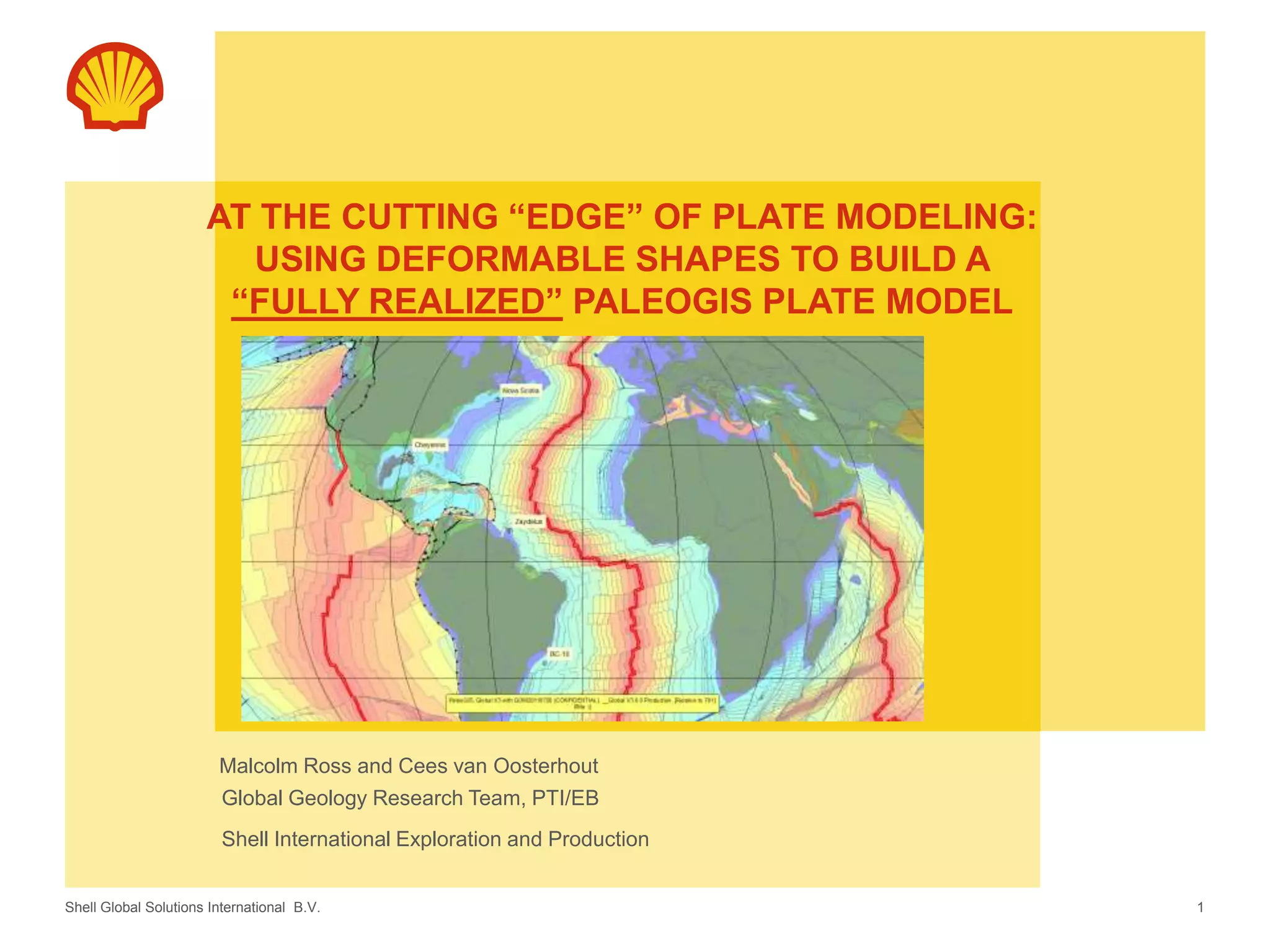Using Deformable Shapes to Build a Plate Model by Malcom Ross, Shell ...