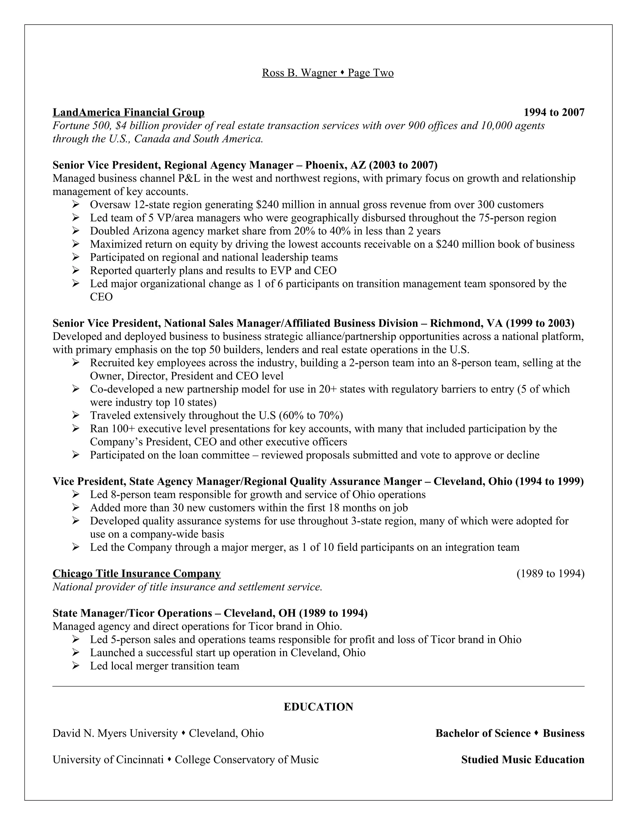 Ross Wagner Resume | PDF