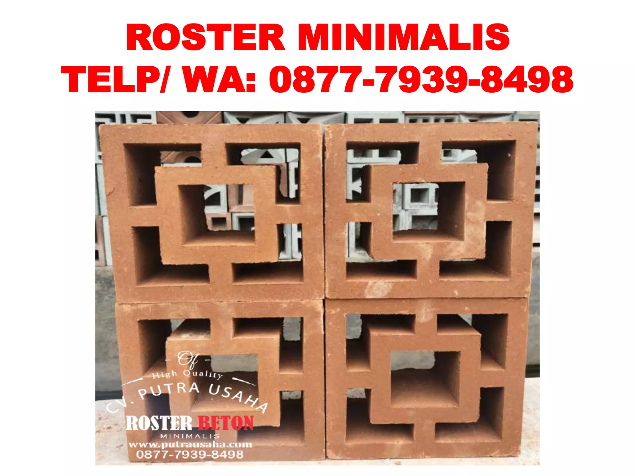 Toko Roster bata roster terakota di surabaya 087779398498 cv.putra ...