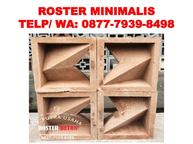 Toko Roster bata roster terakota di surabaya 087779398498 cv.putra ...