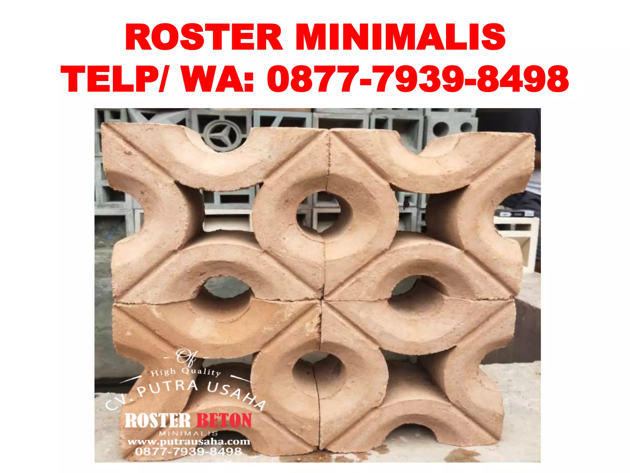 Roster bata roster terakota semarang 087779398498 cv.putra usaha | PPTX