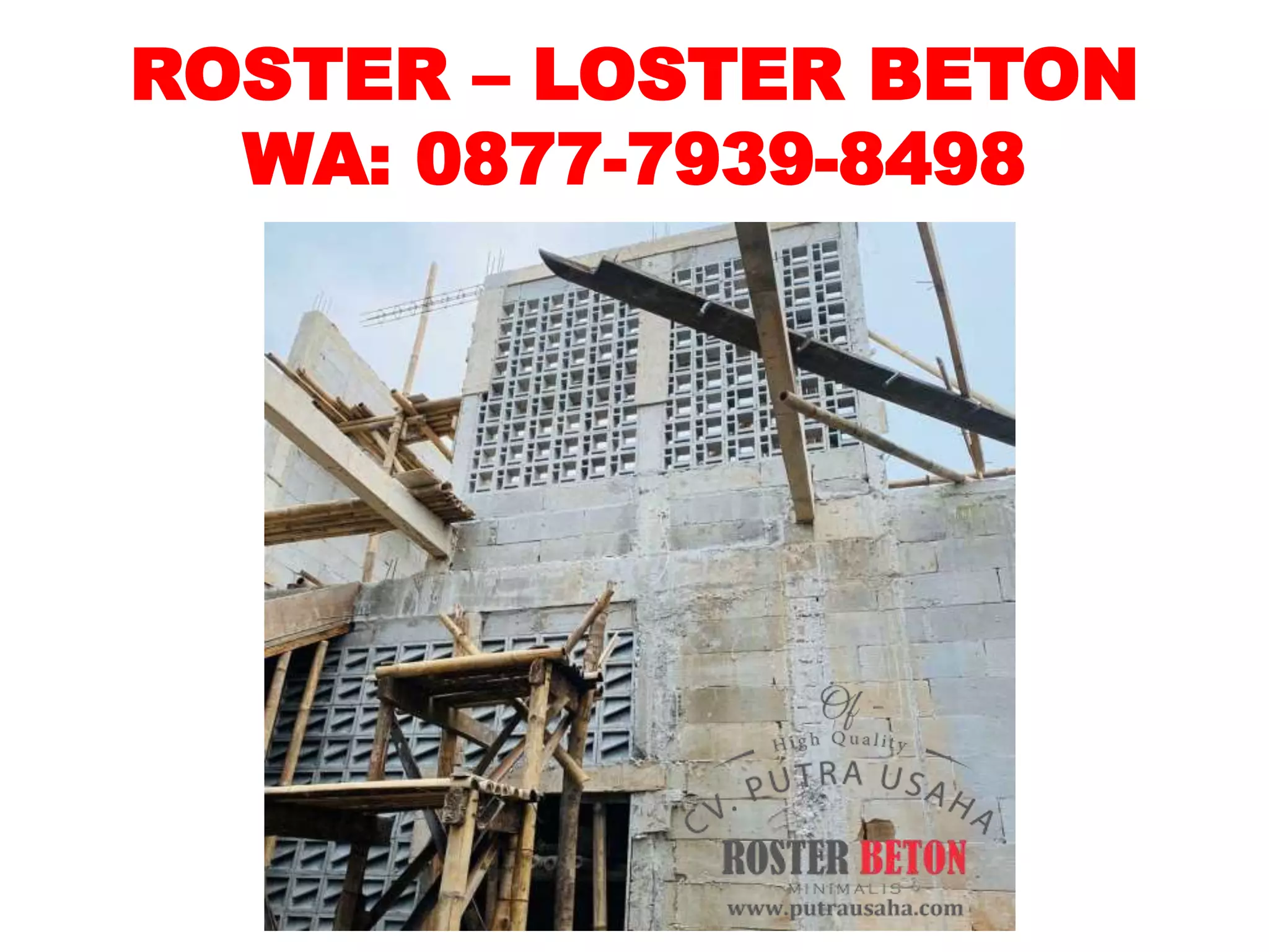 Roster beton minimalis lubang angin-ventilasi-loster tuban 087779398498 ...