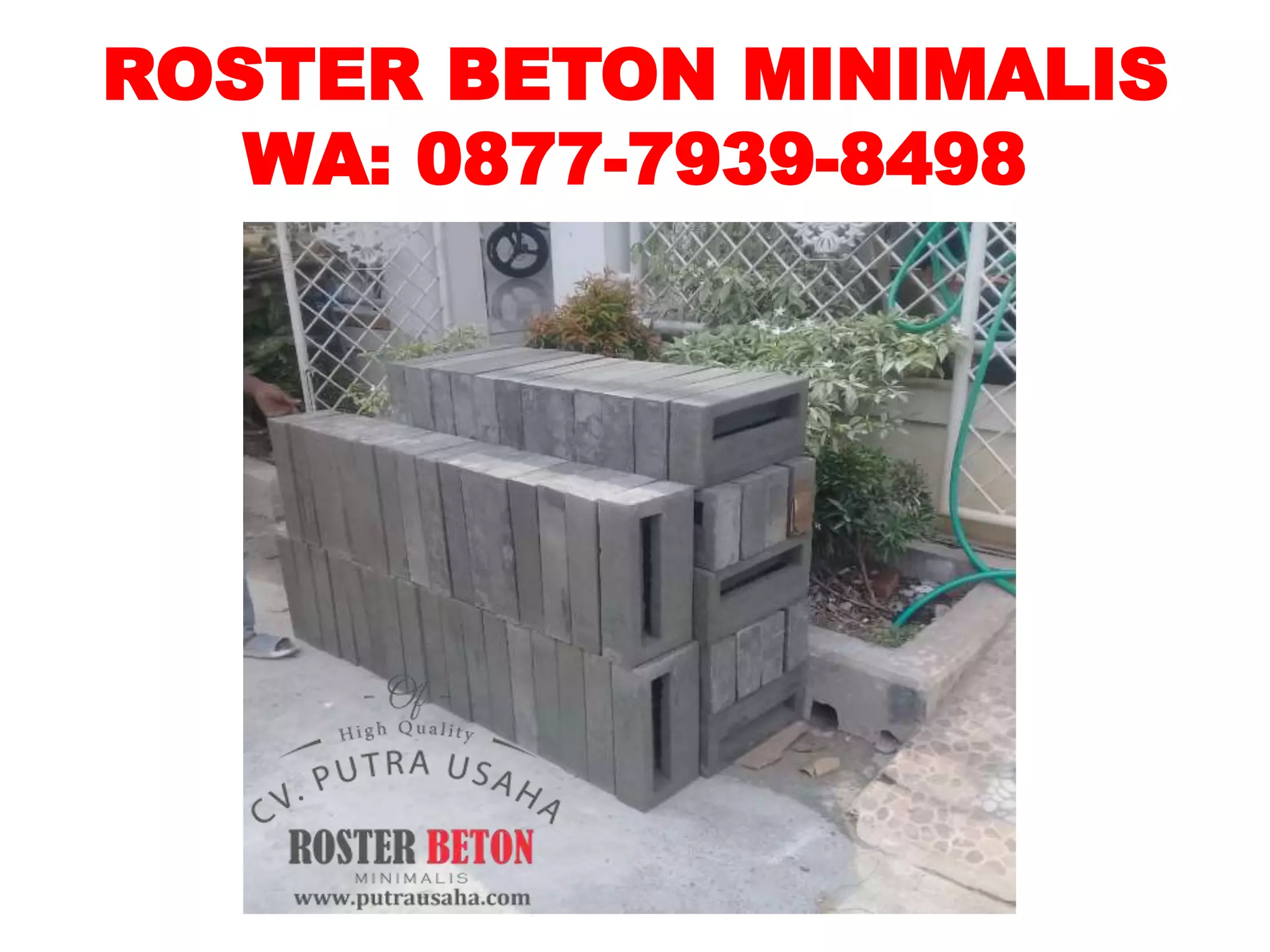 Roster beton minimalis lubang angin-ventilasi-loster batu malang ...