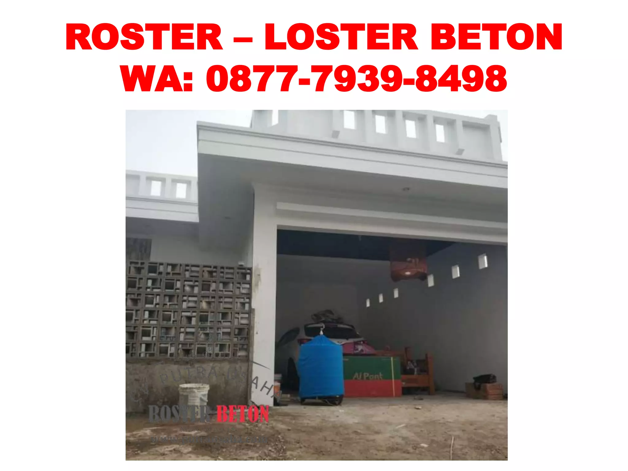 Roster beton minimalis lubang angin-ventilasi-loster batu malang ...