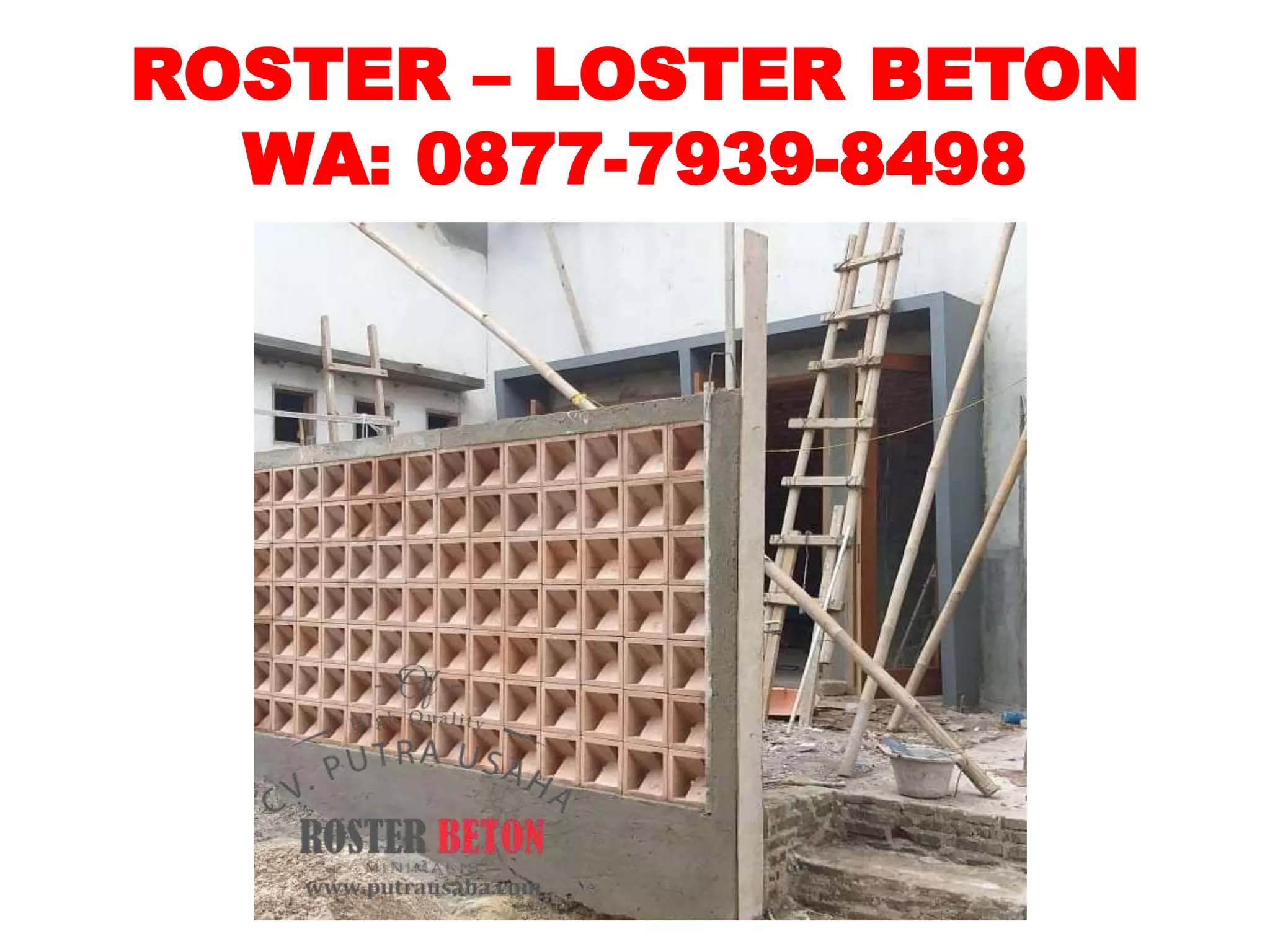 Roster beton minimalis lubang angin-ventilasi-loster batu malang ...
