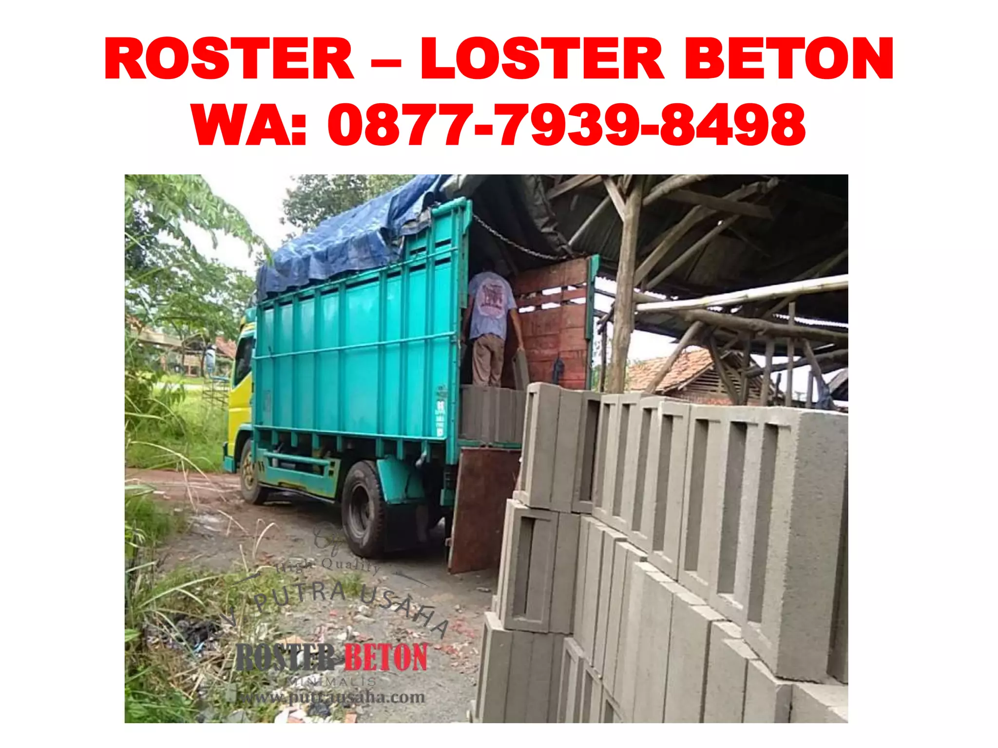 Roster beton minimalis lubang angin-ventilasi-loster batu malang ...
