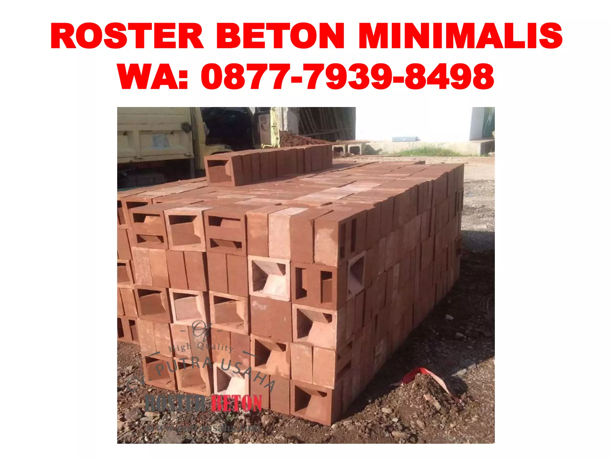 Roster beton minimalis lubang angin-ventilasi-loster batu malang ...